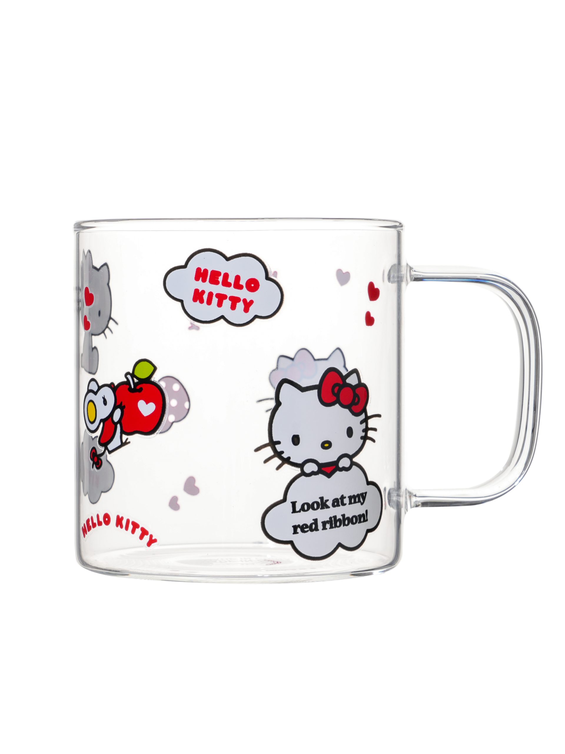 Hello Kitty Apple Collection Glass Mug (420mL) – Miniso Home Romania
